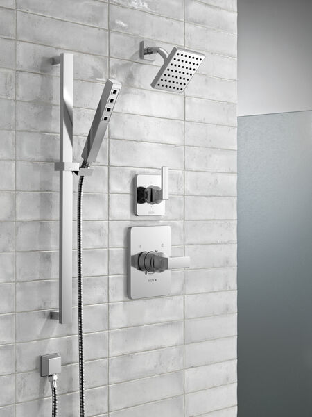 H2Okinetic® Single-Setting Slide Bar Hand Shower in Chrome 51567 ...